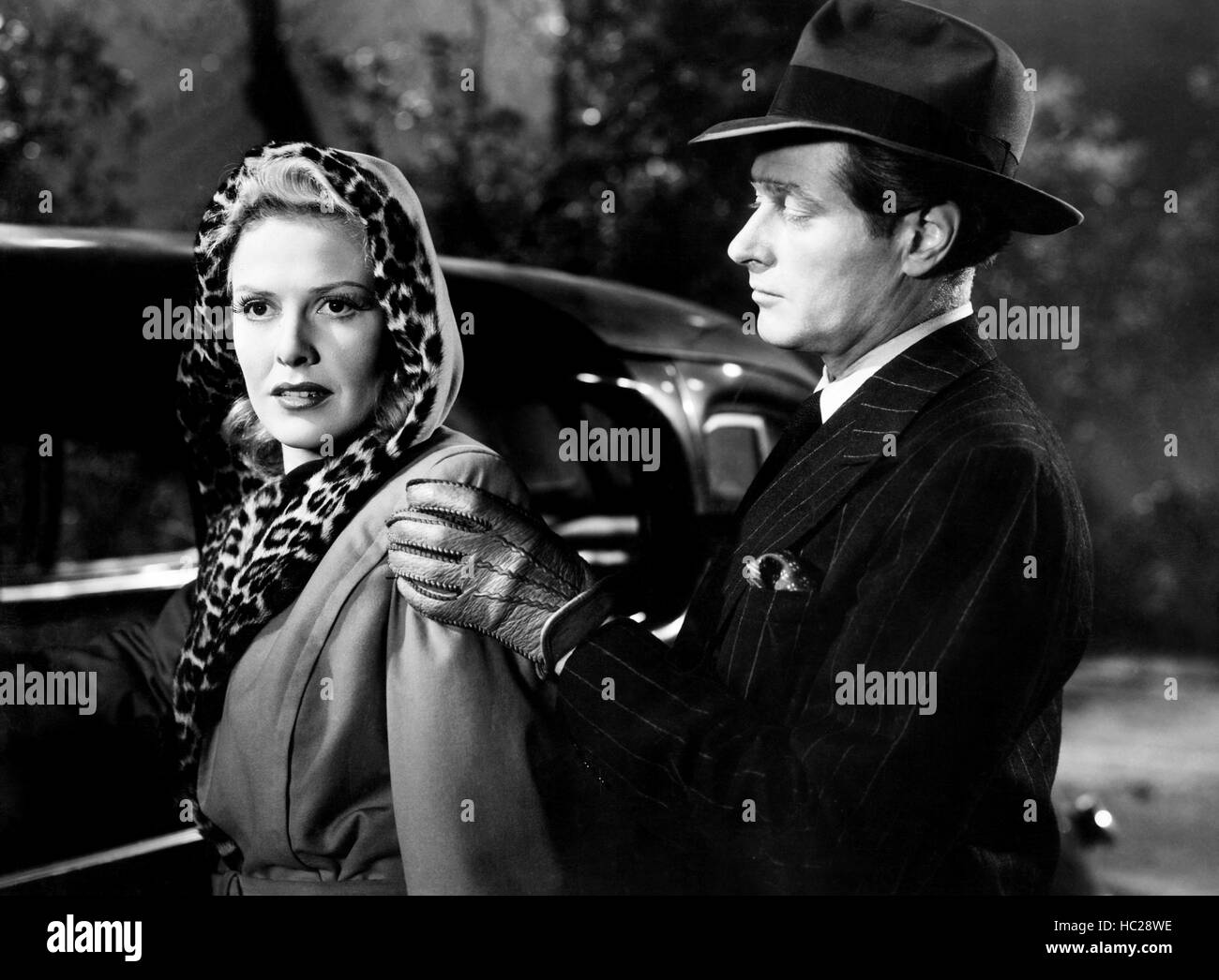 THE MISSING JUROR, from left, Janis Carter, George Macready, 1944 Stock ...
