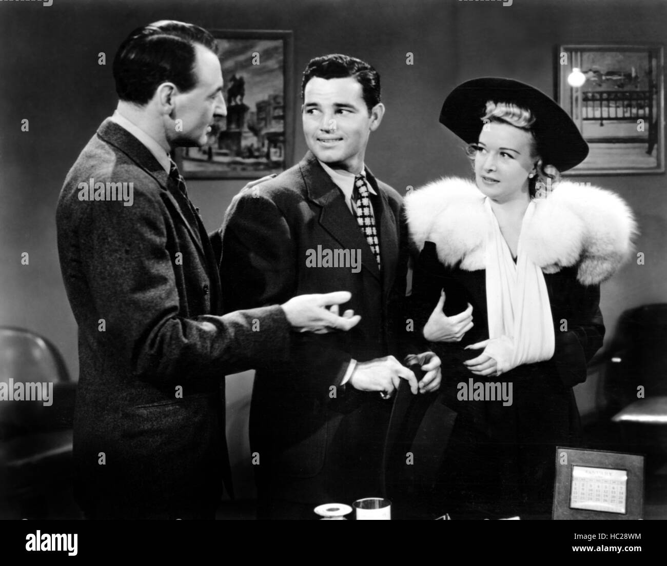 THE MIRACLE KID, from left: Alex Callam, Tom Neal, Vicki Lester, 1941 ...