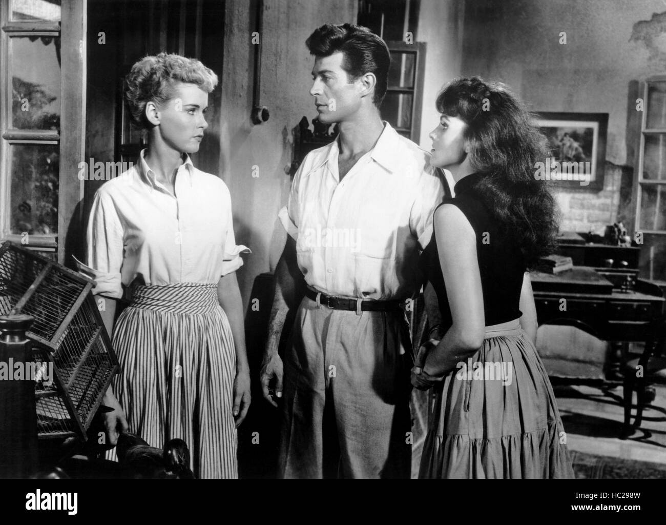 Monsoon From Left Diana Douglas George Nader Ursula Thiess 1952