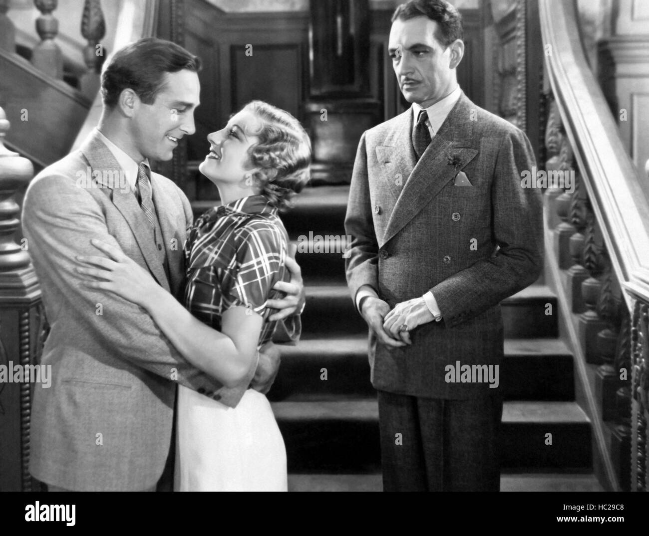 THE MOONSTONE, from left, David Manners, Phyllis Barry, Jameson Thomas ...