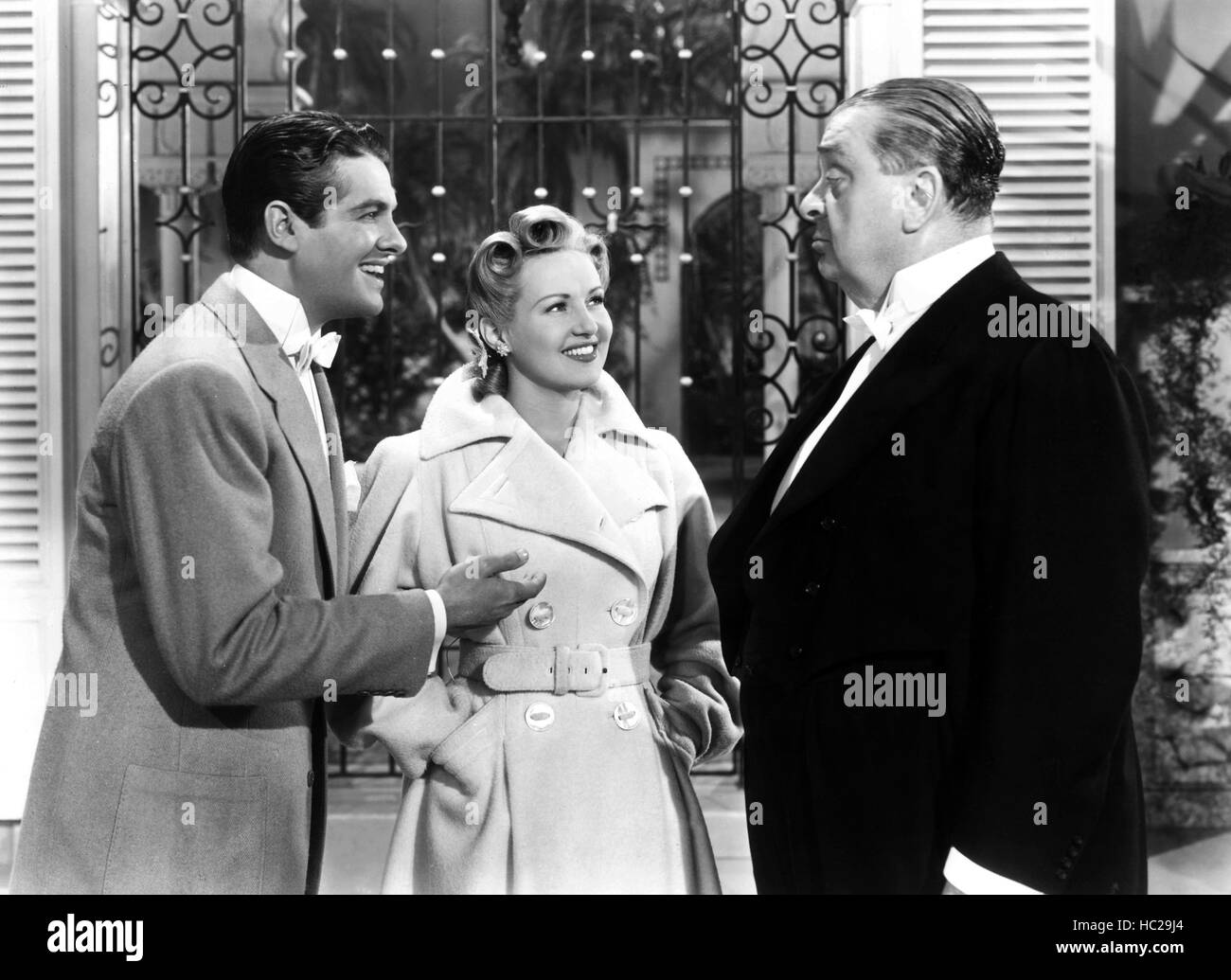 MOON OVER MIAMI, from left, Robert Cummings, Betty Grable, Robert Greig ...