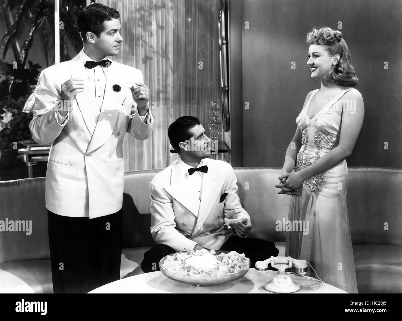 MOON OVER MIAMI, from left, Robert Cummings, Don Ameche, Betty Grable ...