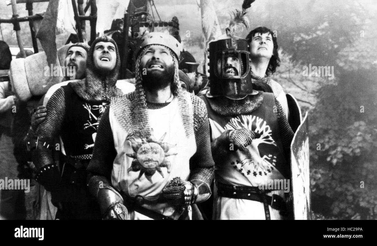 MONTY PYTHON AND THE HOLY GRAIL, Eric Idle, John Cleese, Graham Chapman ...