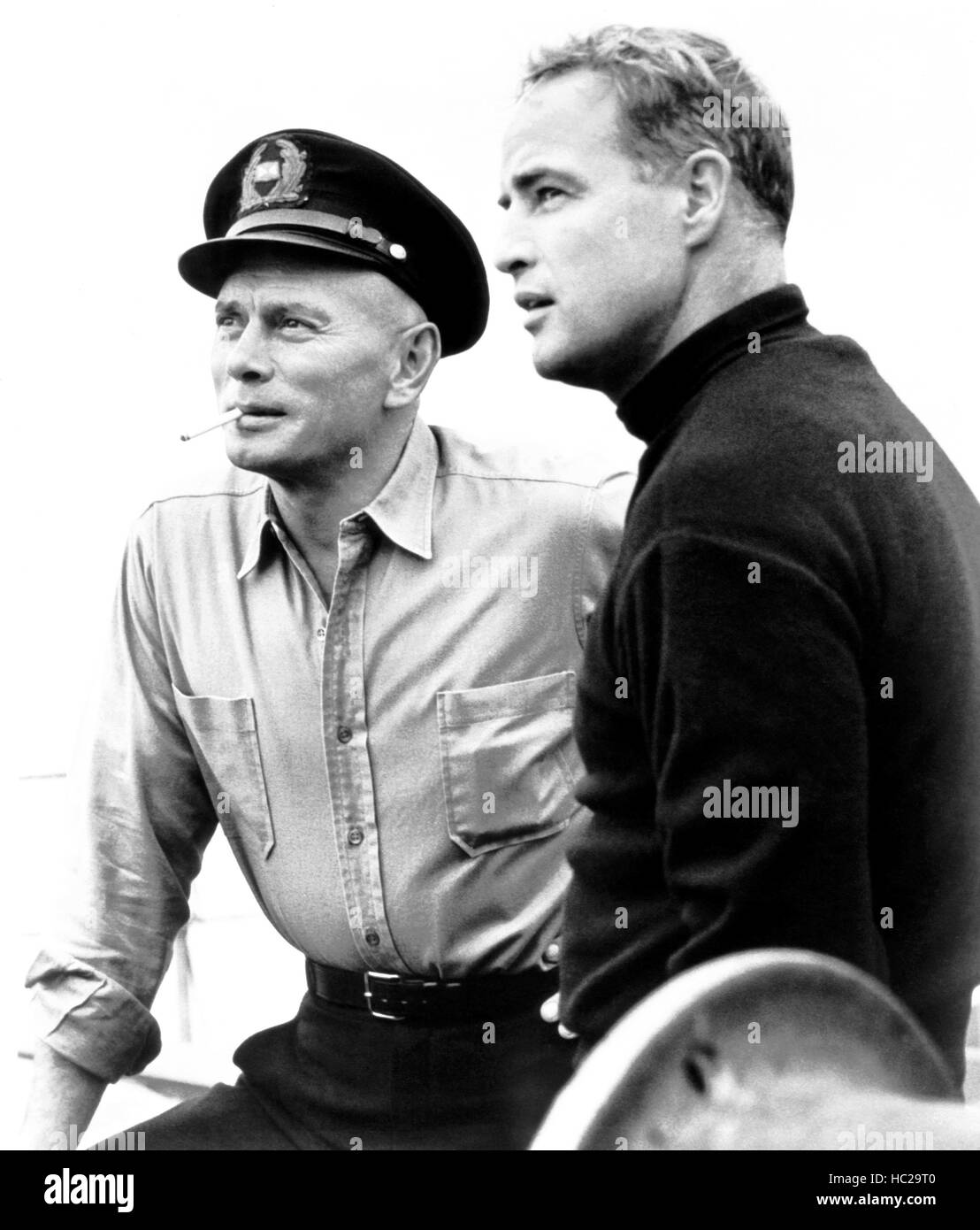 MORITURI, from left, Yul Brynner, Marlon Brando, 1965, TM & Copyright ...