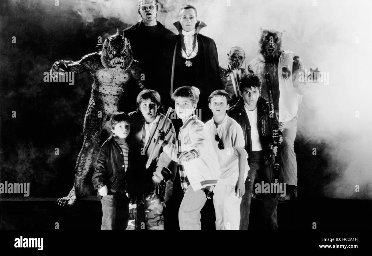THE MONSTER SQUAD, from left, front, Michael Faustino, Brent Chalem ...
