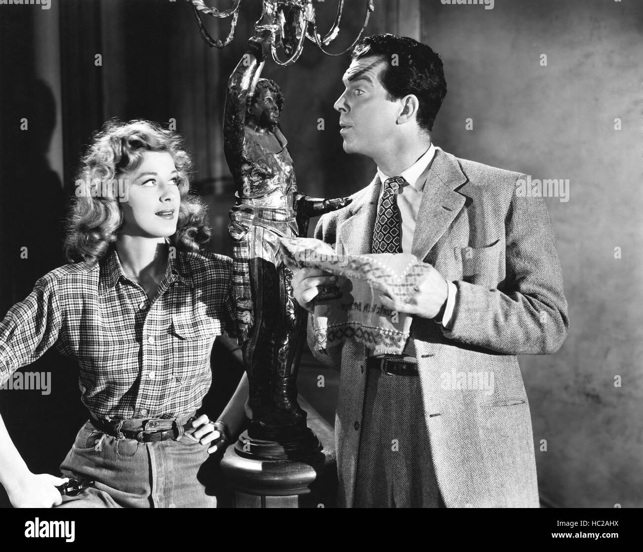 MURDER, HE SAYS, from left, Helen Walker, Fred MacMurray, 1945 Stock ...