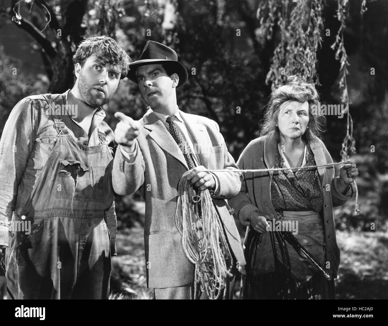 MURDER, HE SAYS, from left: Peter Whitney, Fred MacMurray, Marjorie ...
