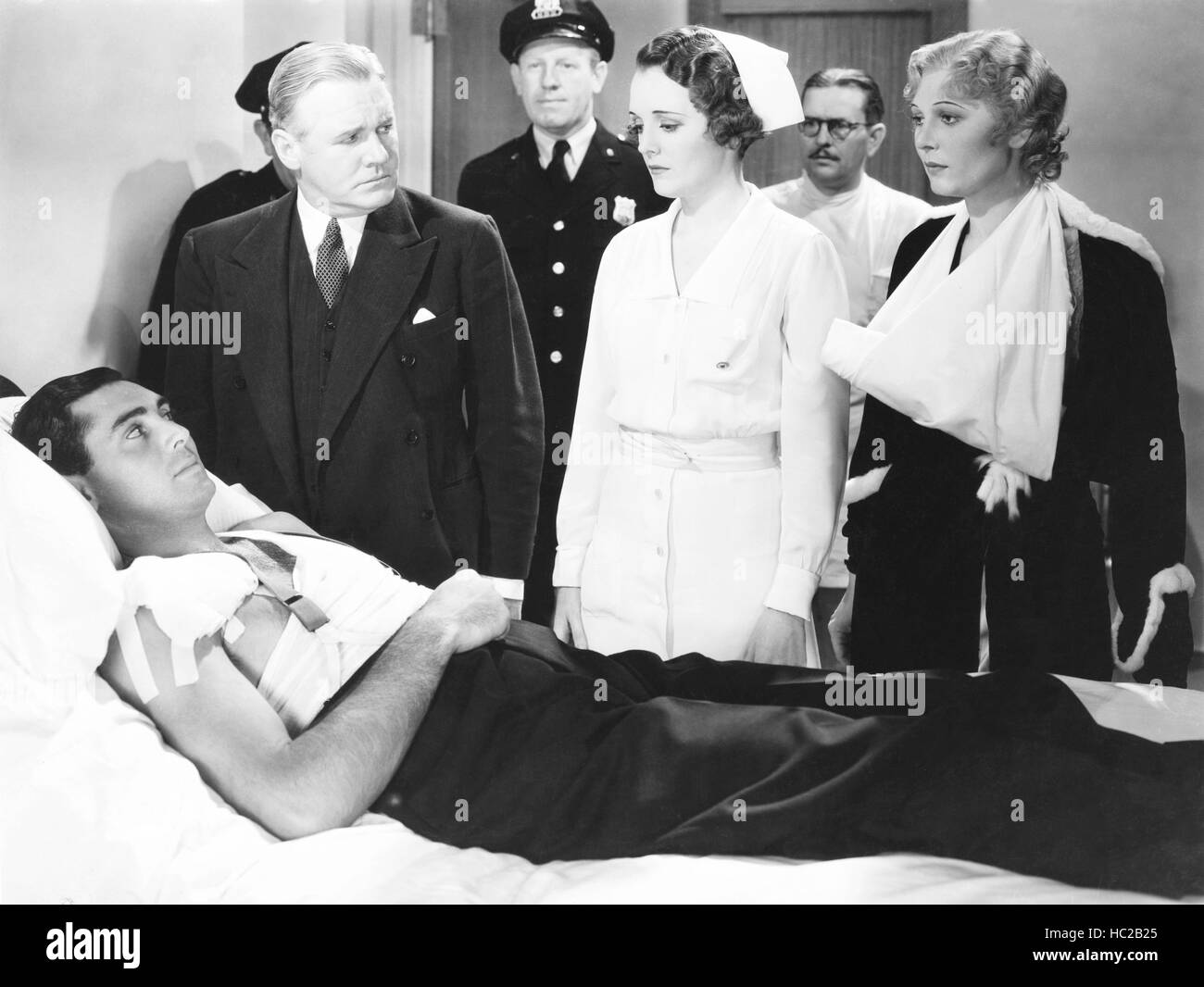 THE MURDER OF DR. HARRIGAN, from left: Phillip Reed (lying down ...