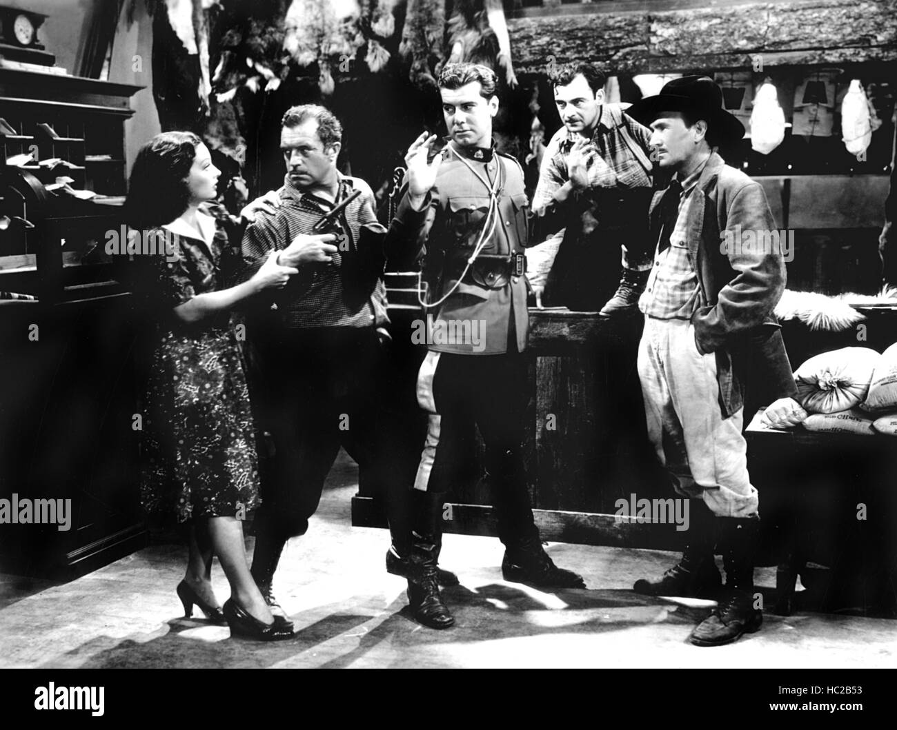 MURDER ON THE YUKON, far left: Polly Ann Young, center: James Newill ...
