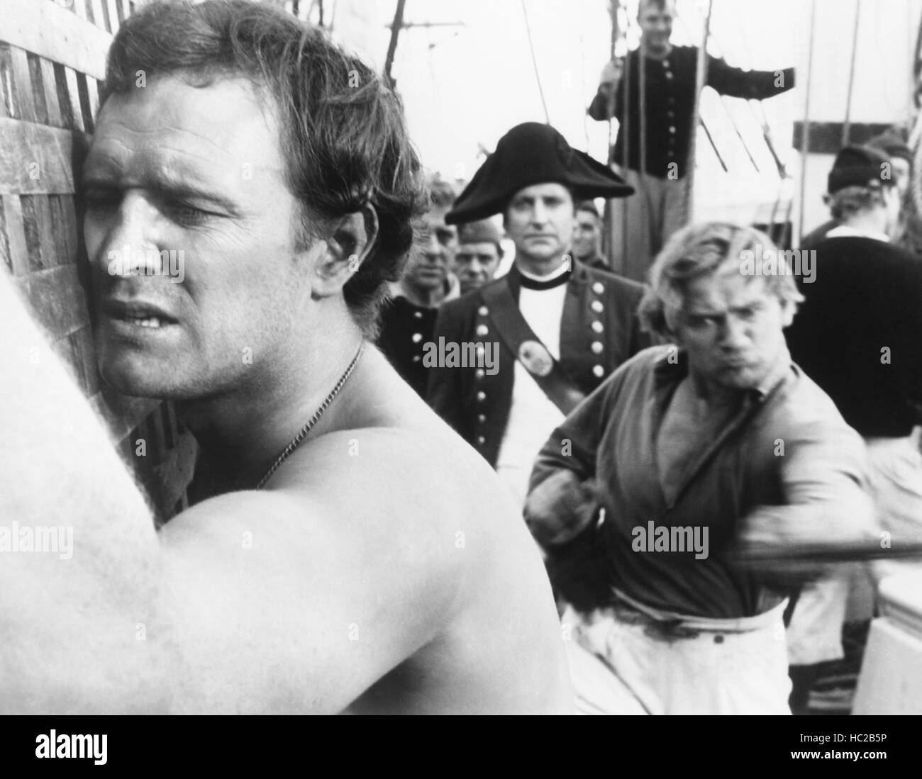 MUTINY ON THE BOUNTY, from left, Richard Harris, Keith McConnell, Percy ...