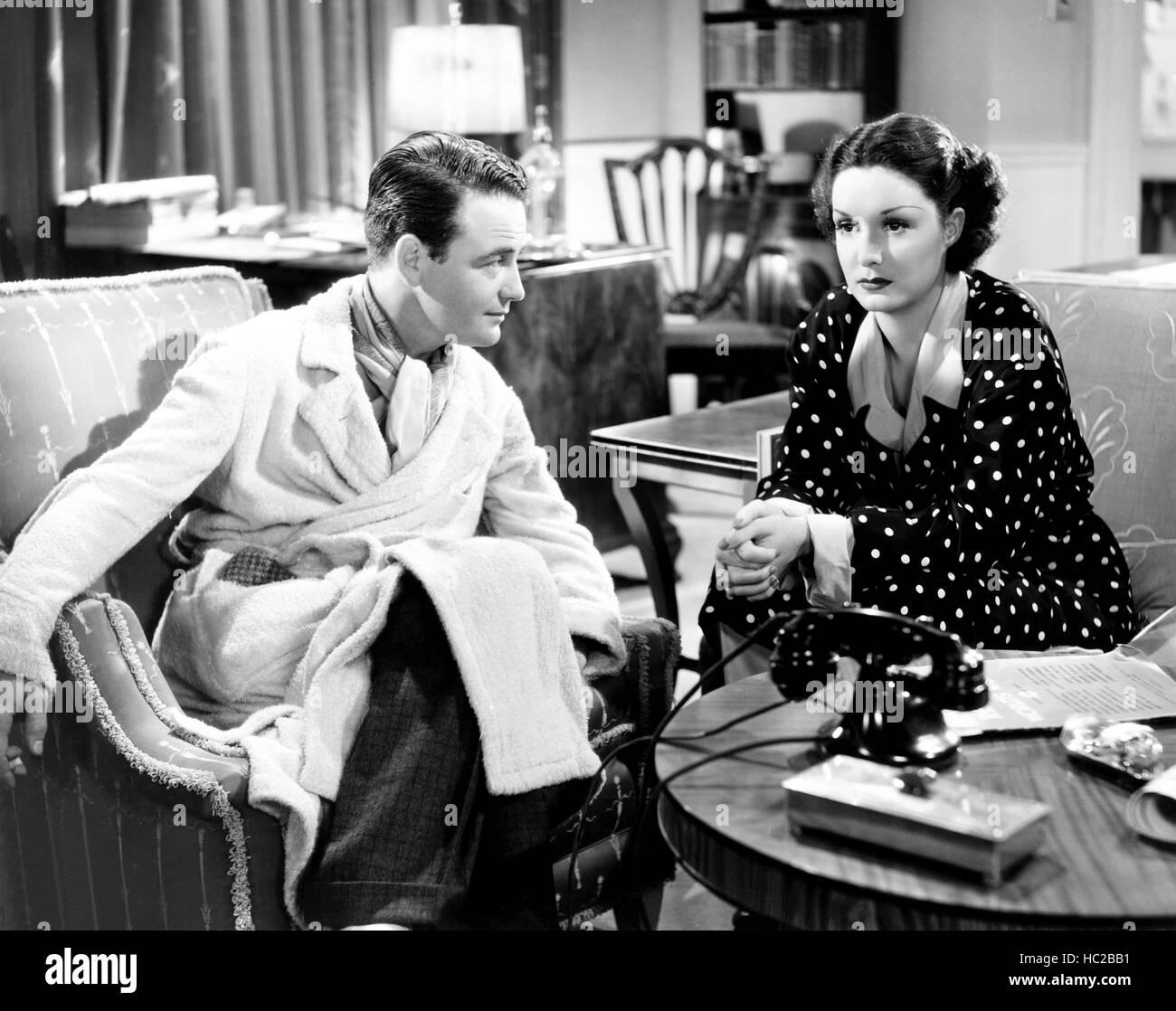 MURDER WITH PICTURES, from left, Lew Ayres, Gail Patrick, 1936 Stock ...
