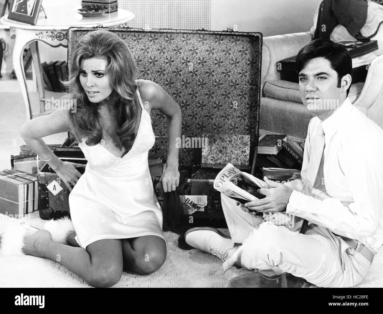 MYRA BRECKINRIDGE, from left: Raquel Welch, Rex Reed, 1970, TM ...