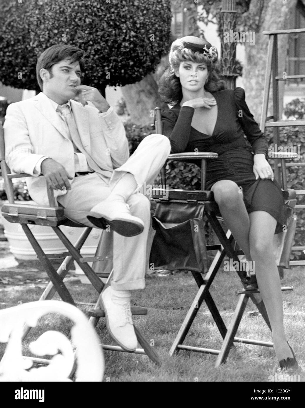 MYRA BRECKINRIDGE, from left: Rex Reed, Raquel Welch, on set, 1970. TM ...
