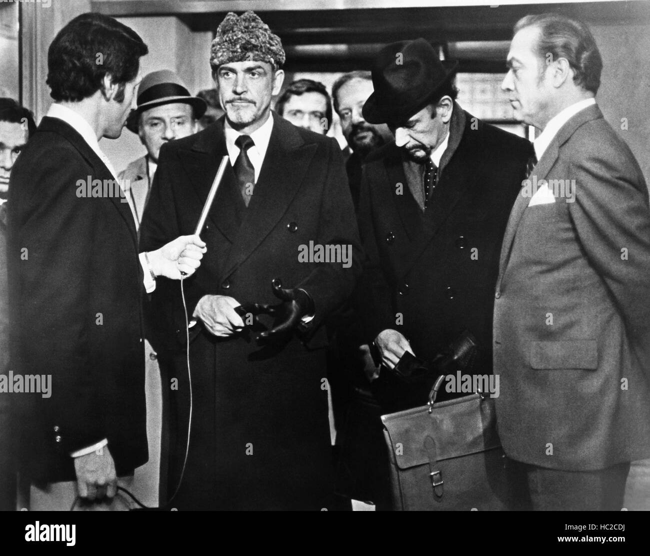 THE NEXT MAN, left from second left: Sean Connery, Marco St. John, 1976 ...