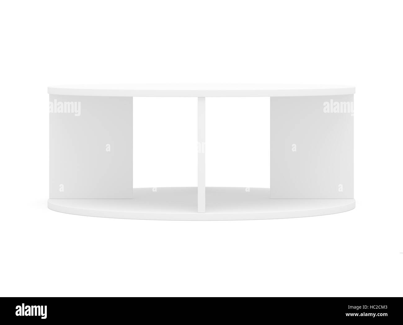 Round showcase for supermarket. Front View Stock Photo - Alamy