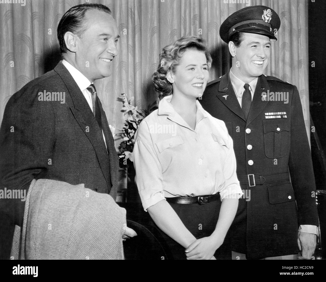 NEVER SAY GOODBYE, from left: George Sanders, Cornell Borchers, Rock ...