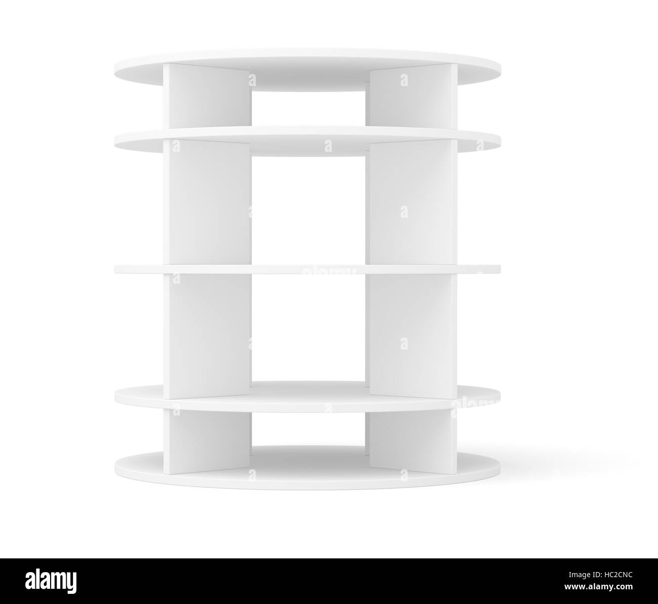 Round showcase for supermarket. Front View Stock Photo - Alamy