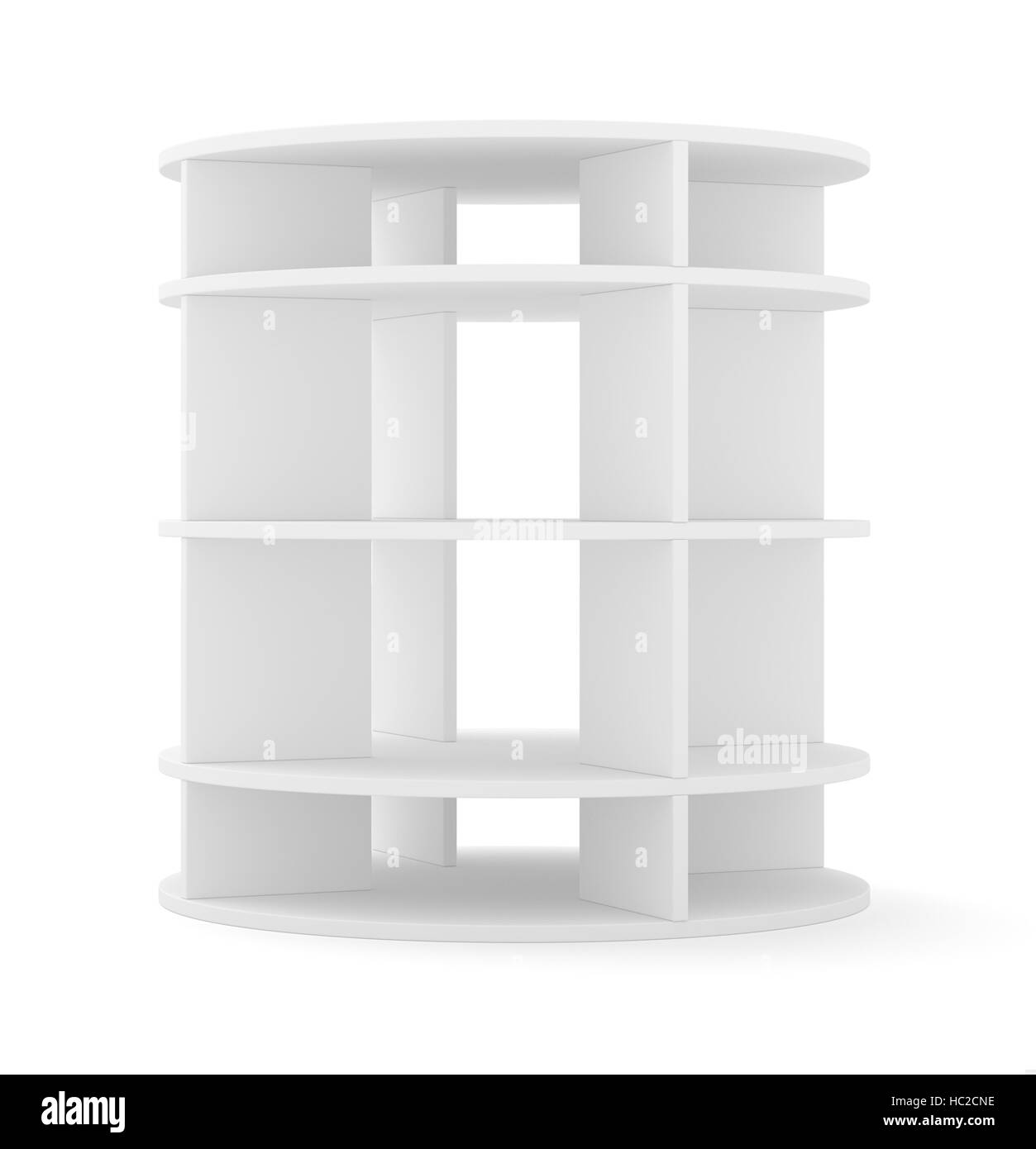 Round showcase for supermarket Stock Photo - Alamy