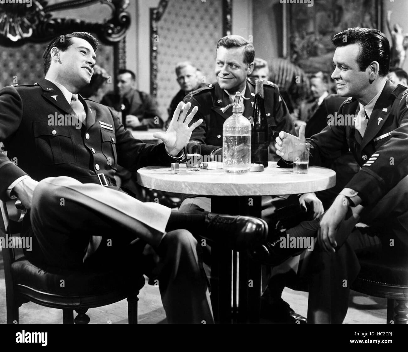 NEVER SAY GOODBYE, from left, Rock Hudson, Max Showalter, (aka Casey ...
