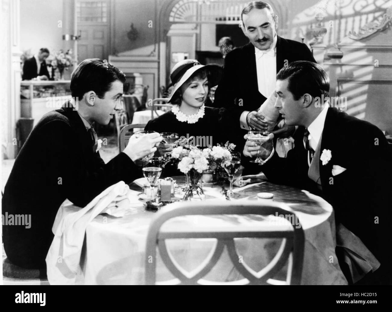 NEXT TIME WE LOVE, seated, from left, James Stewart, Margaret Sullavan ...