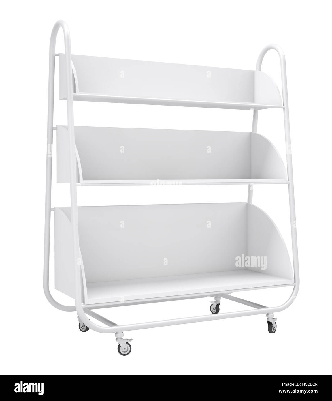 Empty white mobile showcase Stock Photo - Alamy