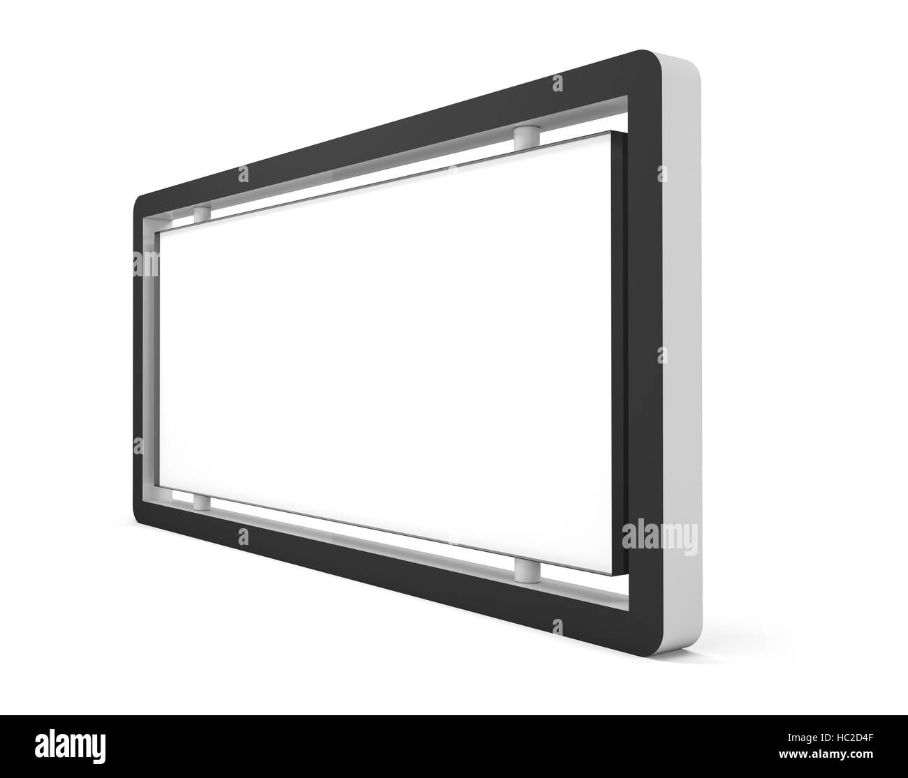 Blank advertising lightbox in Black and White Stock Photos & Images - Alamy