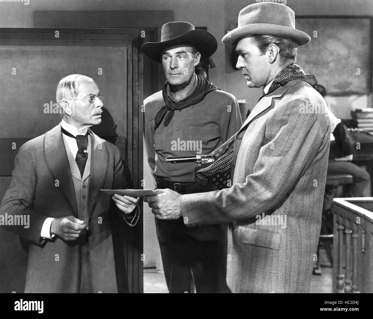 THE NEVADAN, (aka THE MAN FROM NEVADA), Charles Halton, Randolph Scott ...