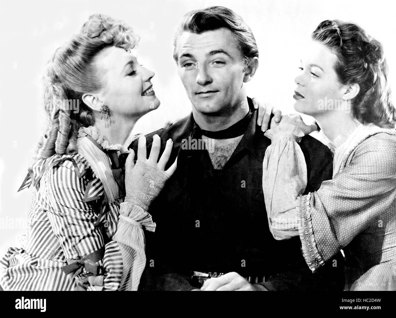 NEVADA, from left, Anne Jeffreys, Robert Mitchum, Nancy Gates, 1944 ...