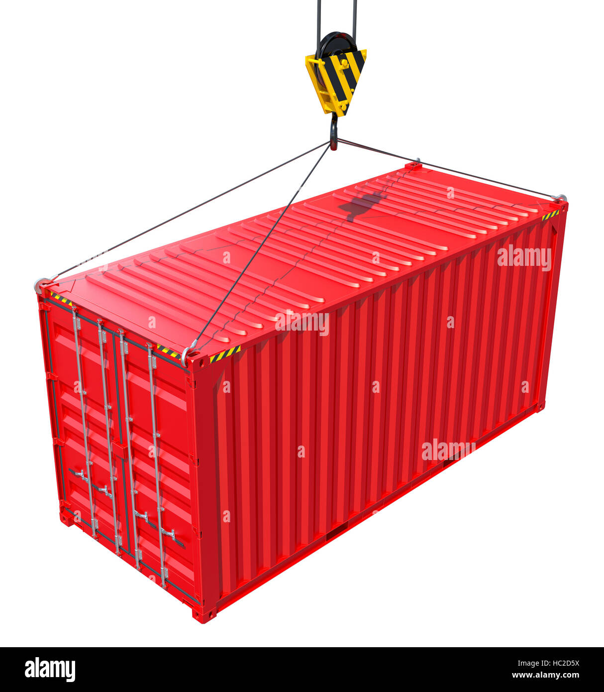 Cargo container hanging hook Stock Photo - Alamy