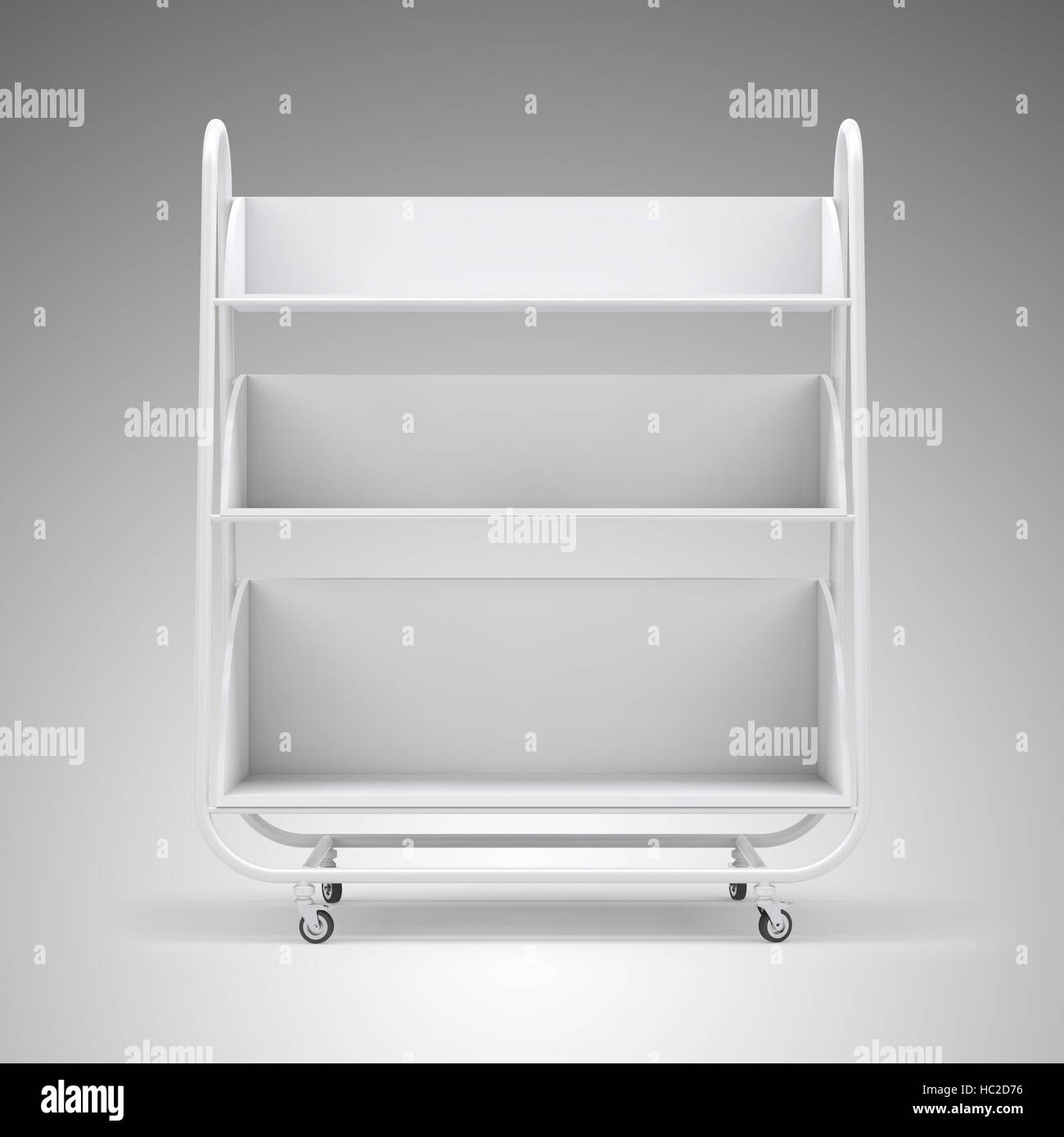 Empty white mobile showcase Stock Photo - Alamy