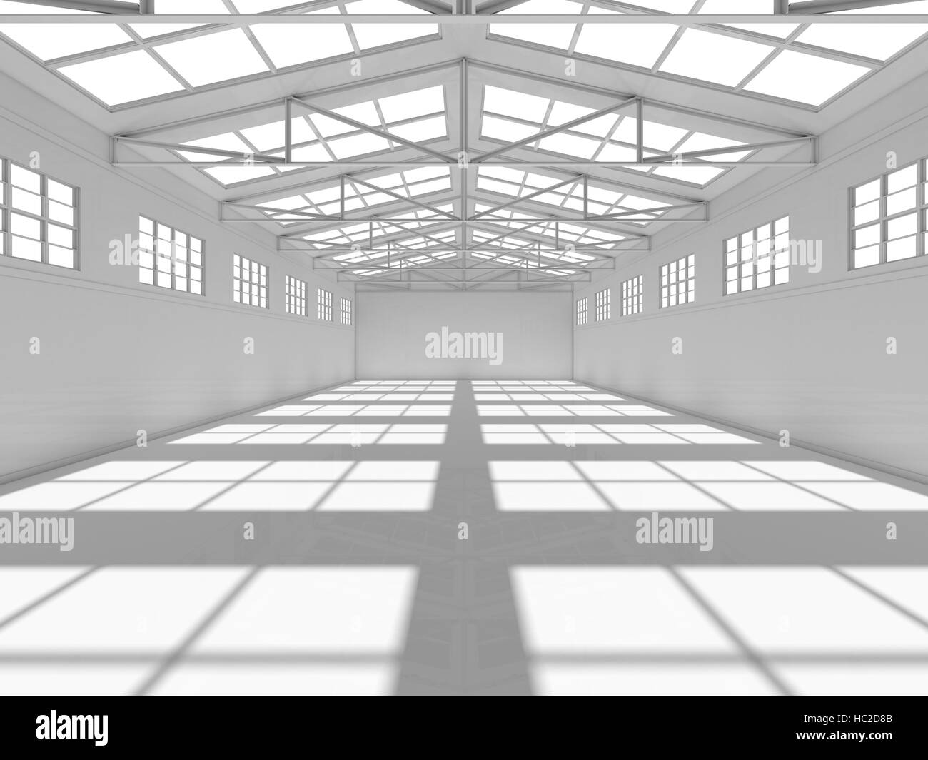 Large modern empty storehouse Stock Photo - Alamy