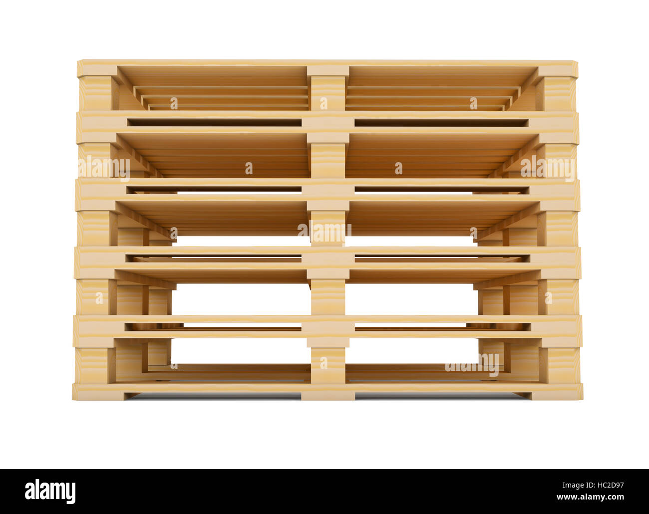 Euro pallets. Front view Stock Photo - Alamy