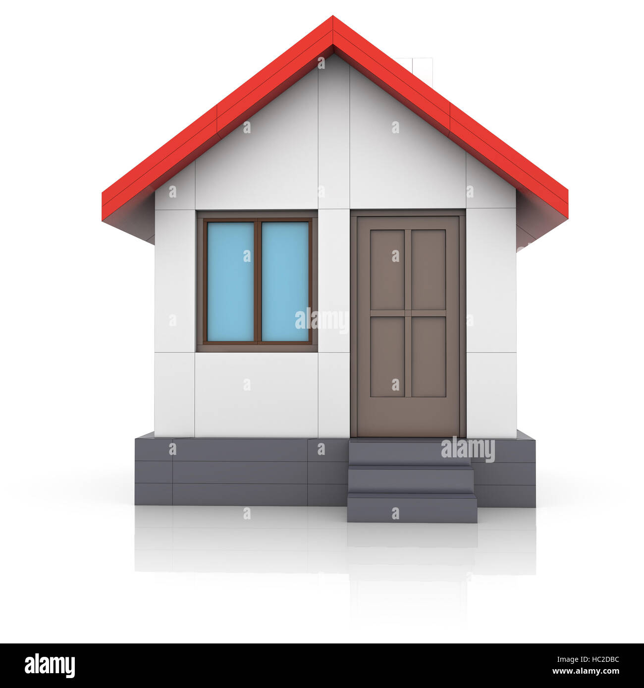 3d line drawing cottage Cut Out Stock Images & Pictures - Alamy