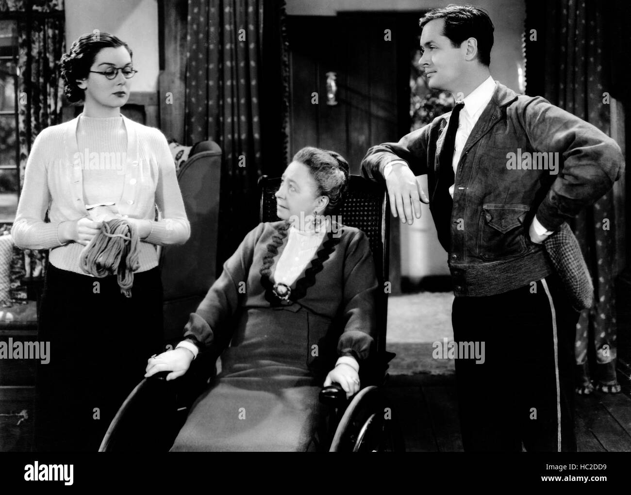 NIGHT MUST FALL, from left, Rosalind Russell, Dame May Whitty, Robert ...