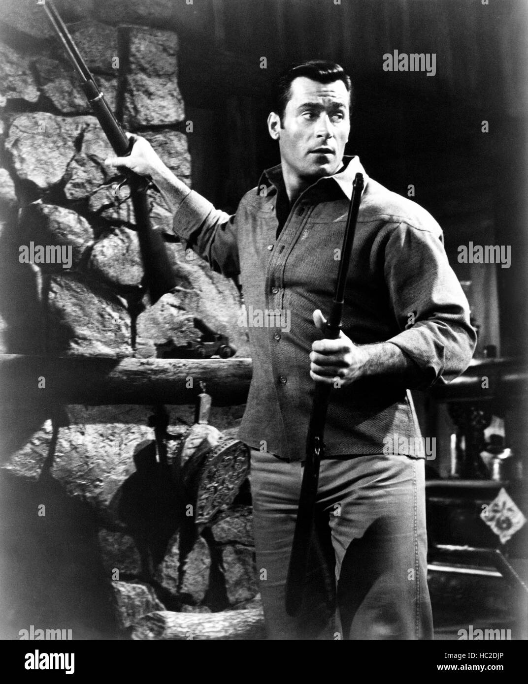 THE NIGHT OF THE GRIZZLY, Clint Walker, 1966 Stock Photo - Alamy