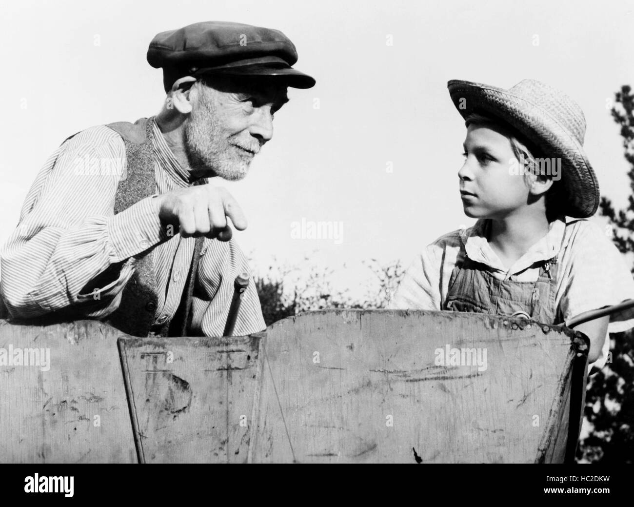 THE NIGHT OF THE HUNTER, from left, James Gleason, Billy Chapin, 1955 ...