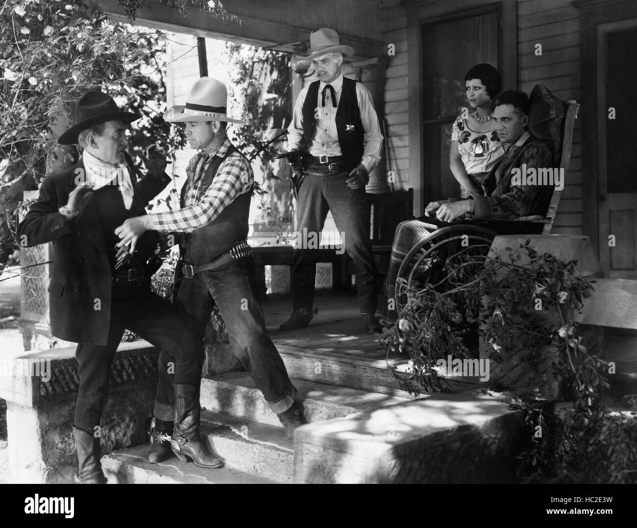 THE NIGHT RIDER, first, third, fourth and fifth from left: Harry Carey ...