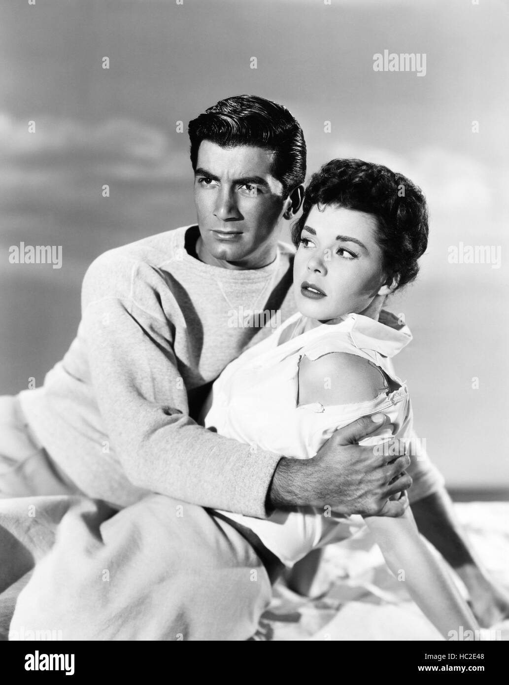 THE NIGHT RUNNER, from left: Ray Danton, Colleen Miller, 1957 Stock ...