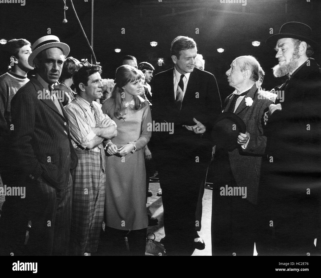 THE NIGHT THEY RAIDED MINSKY'S, from left: Jason Robards, Norman Wisdom ...