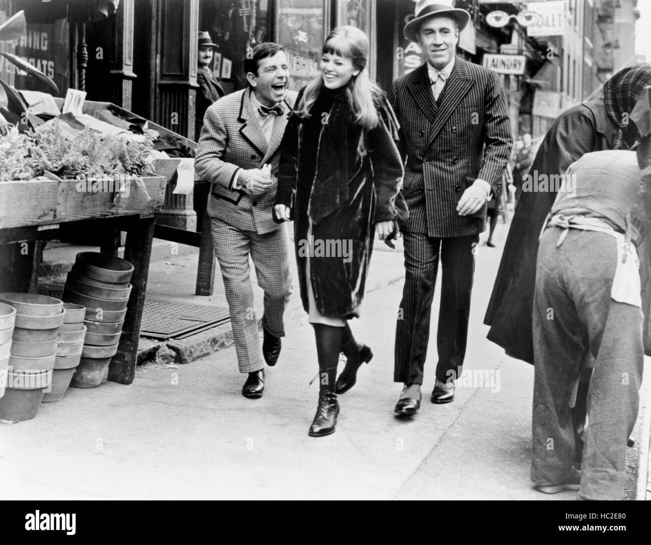 THE NIGHT THEY RAIDED MINSKY'S, from left, Norman Wisdom, Britt Ekland ...
