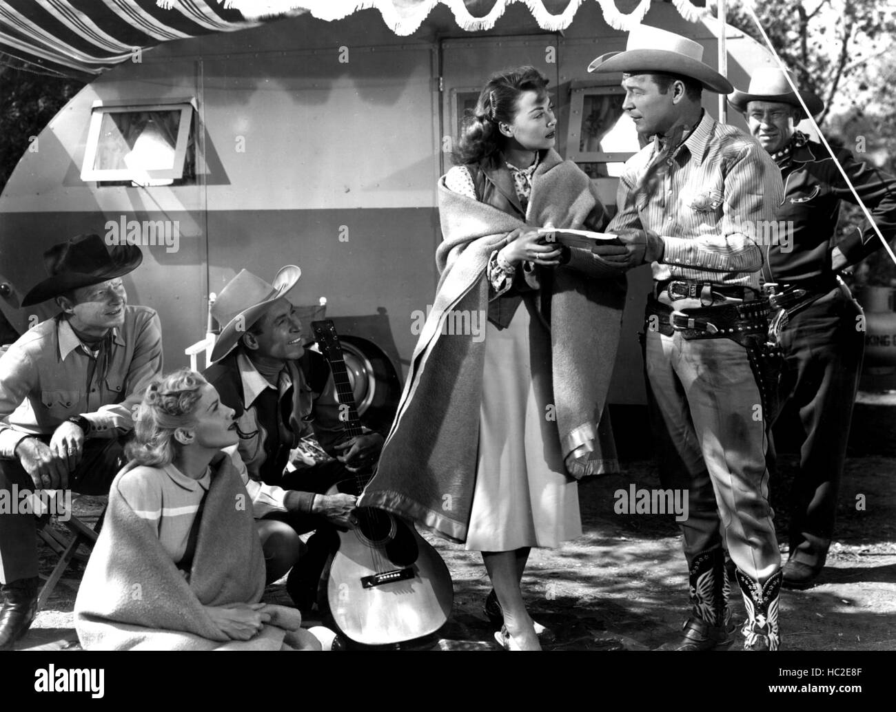 NIGHT TIME IN NEVADA, Marie Harmon, Adele Mara, Roy Rogers, 1948 Stock ...