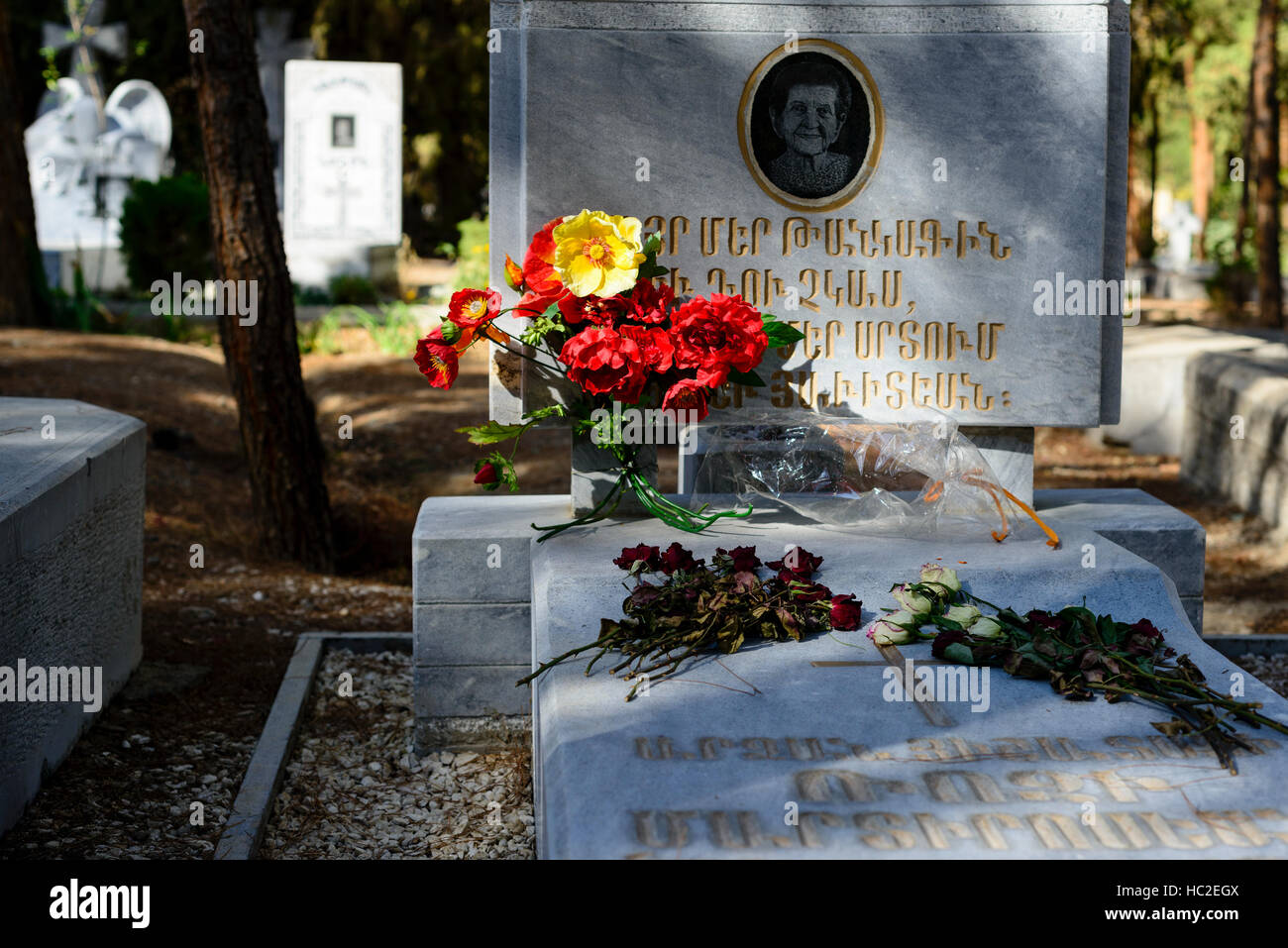 Armenian cemetery, Iran Stock Photo - Alamy