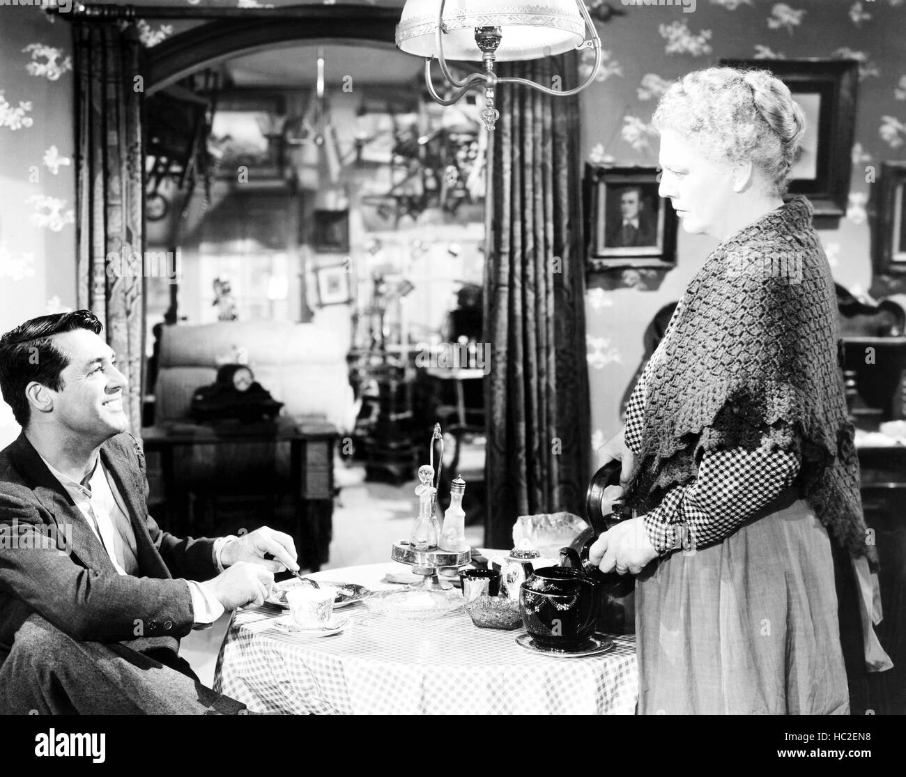 NONE BUT THE LONELY HEART, from left: Cary Grant, Ethel Barrymore, 1944 ...