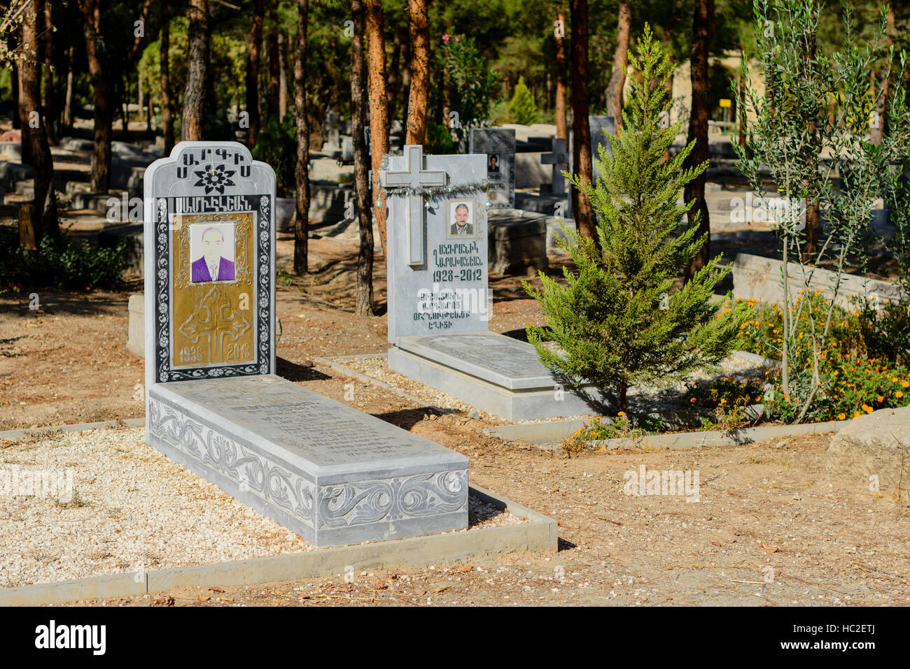 Armenian cemetery, Iran Stock Photo - Alamy