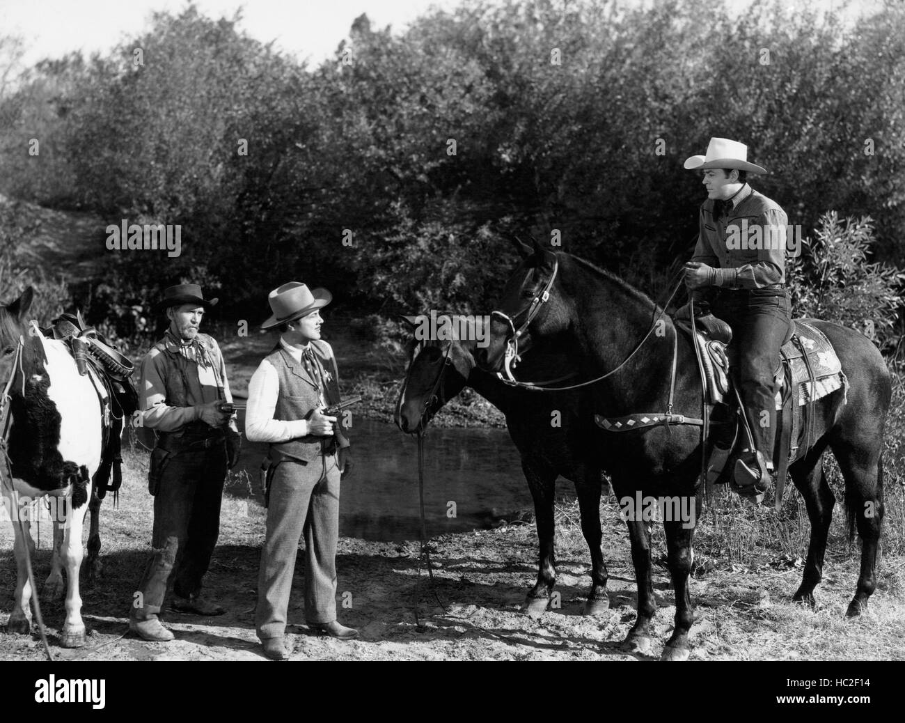 OKLAHOMA BADLANDS, from left: Eddy Waller, Terry Frost, Allan Lane ...