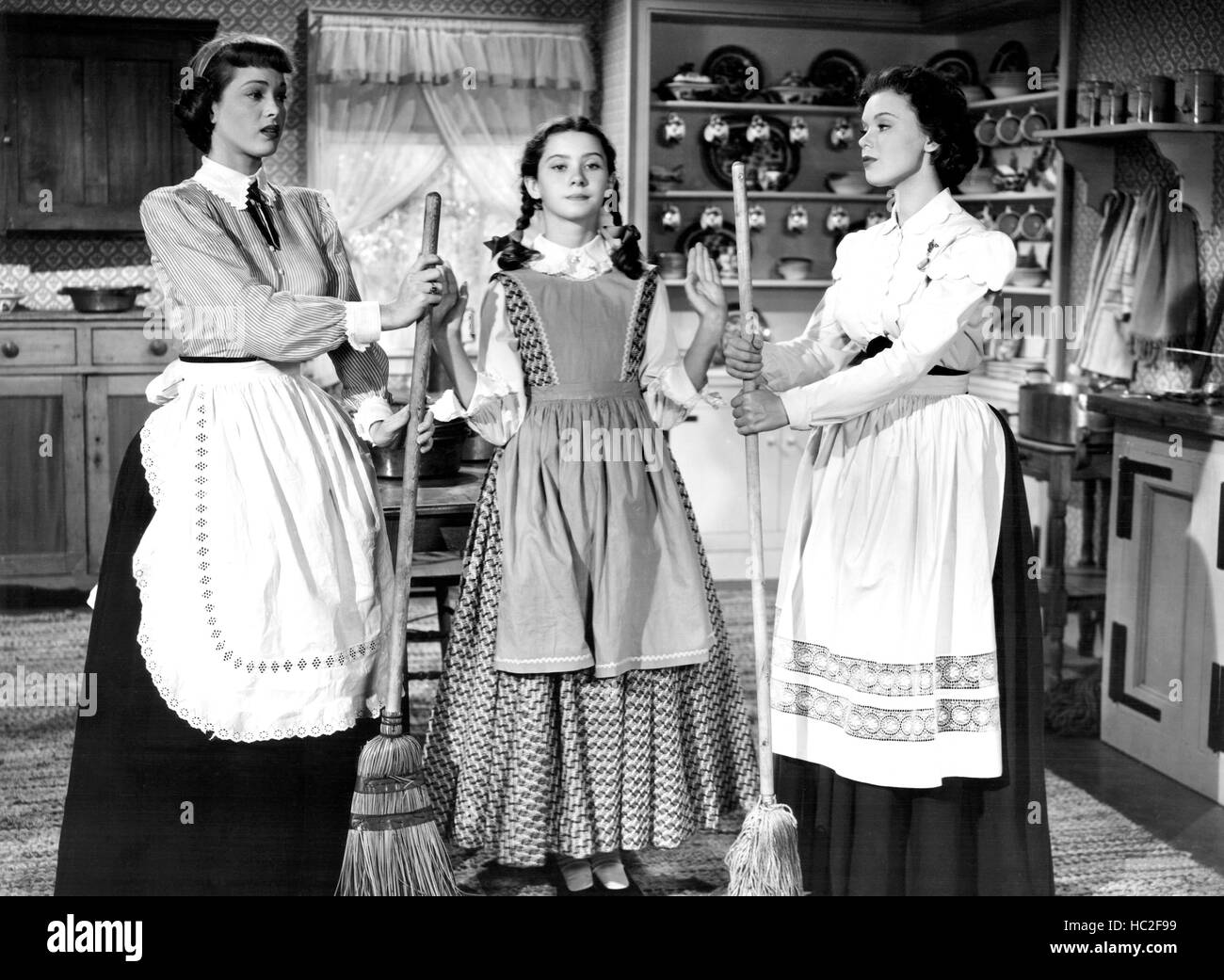AN OLD-FASHIONED GIRL, from left, Barbara Brier, Elinor Donahue, Frances Rafferty, 1949 Stock ...