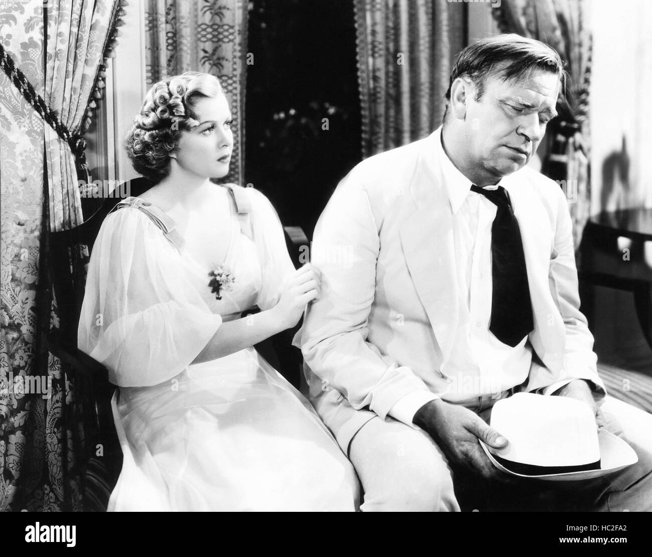 OLD HUTCH, from left: Cecilia Parker, Wallace Beery, 1936 Stock Photo ...