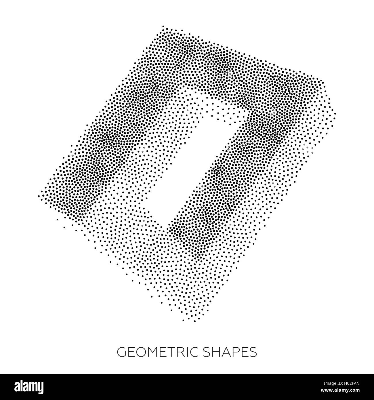 Three-dimensional geometric figures collected from points Stock Vector ...