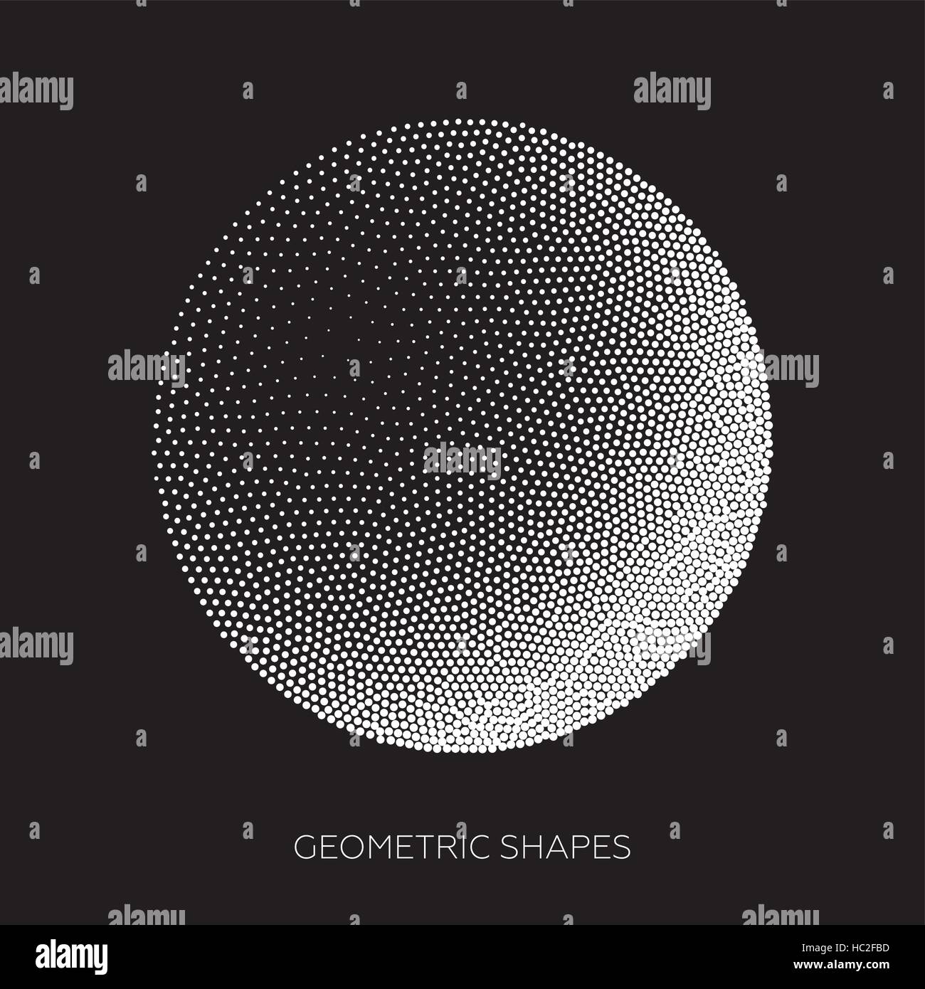 Three-dimensional geometric figures collected from points Stock Vector ...