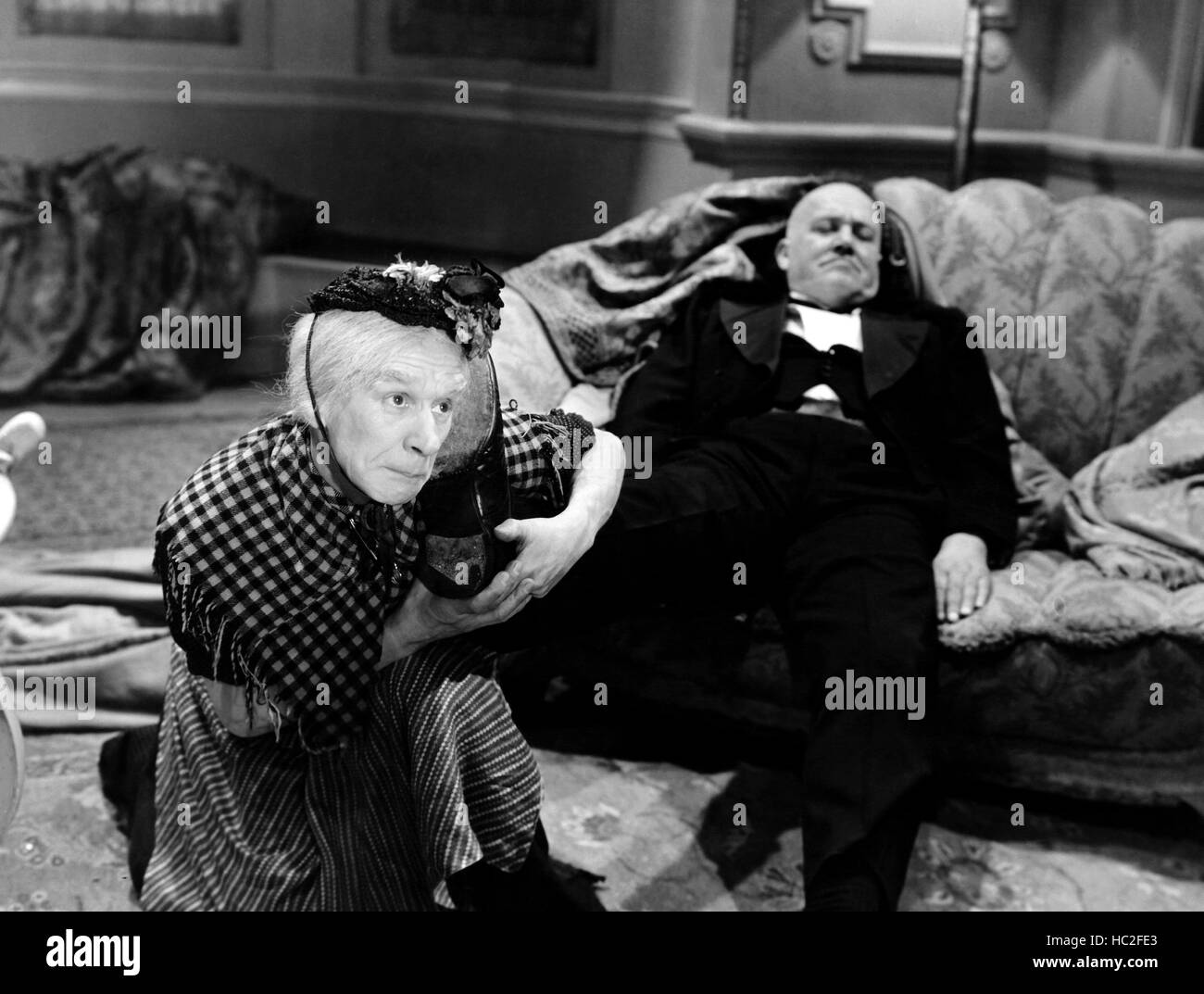 OLD MOTHER RILEY AT HOME, from left, Arthur Lucan, Wally Patch, 1945 ...